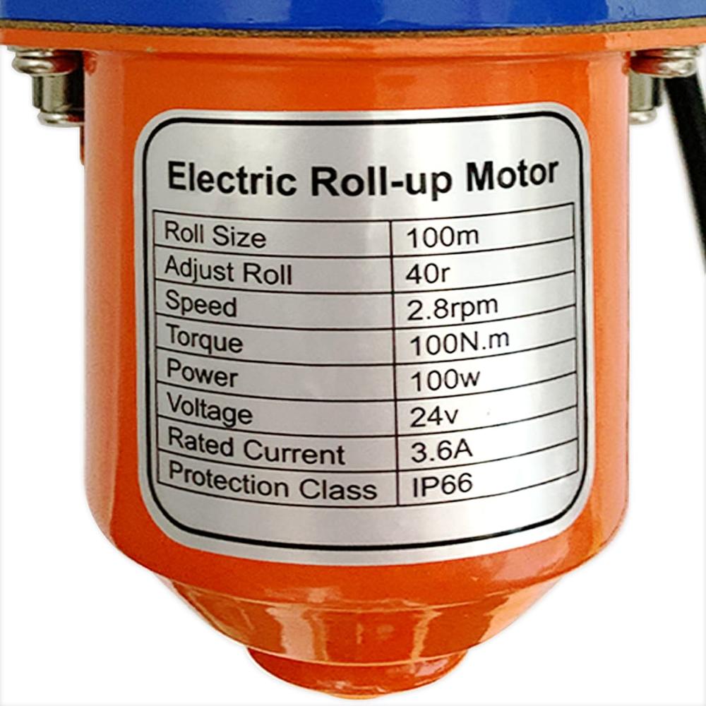 UYGALAXY 100W Greenhouse Film Roll Up Motor with Limit Switch 24V 2 ...