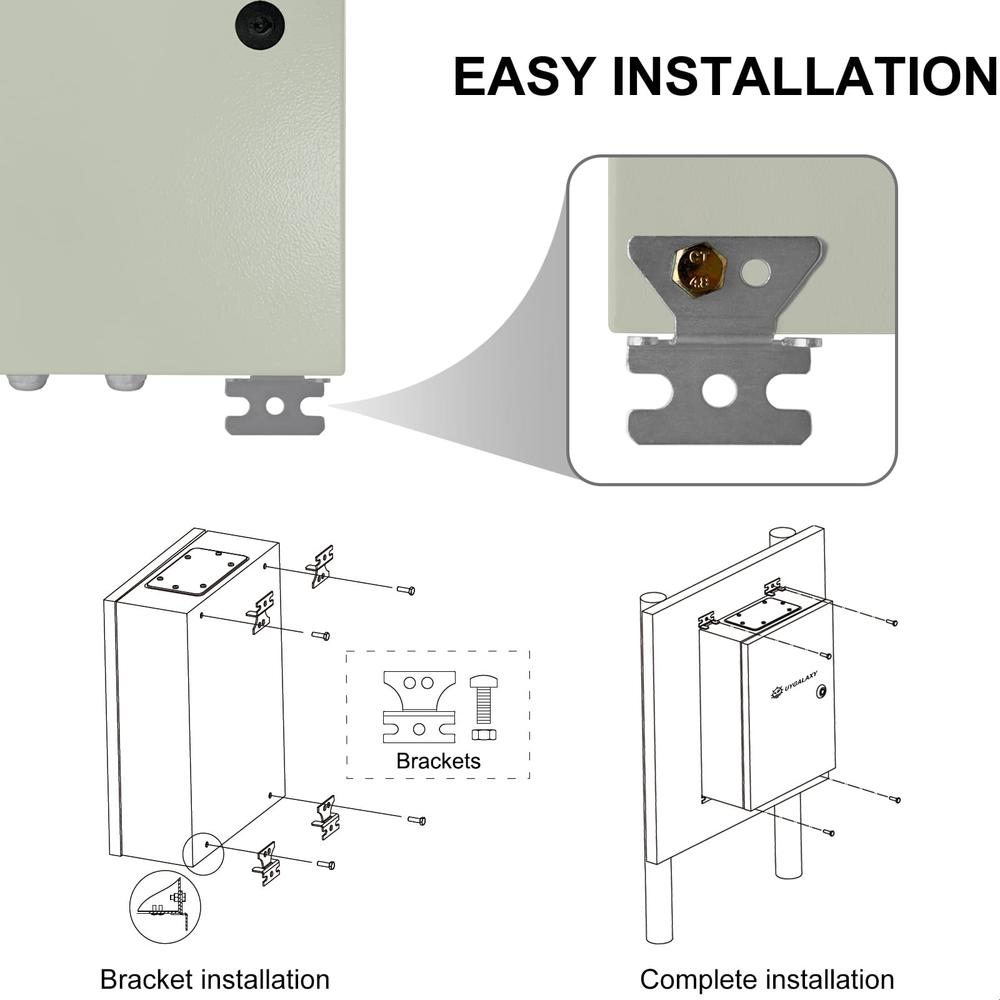 UYGALAXY Roof Roll up Motor System, 2 Packs 24V Electric Greenhouse ...